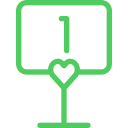 Suporti de masa pt numere sau carduri – Green Print